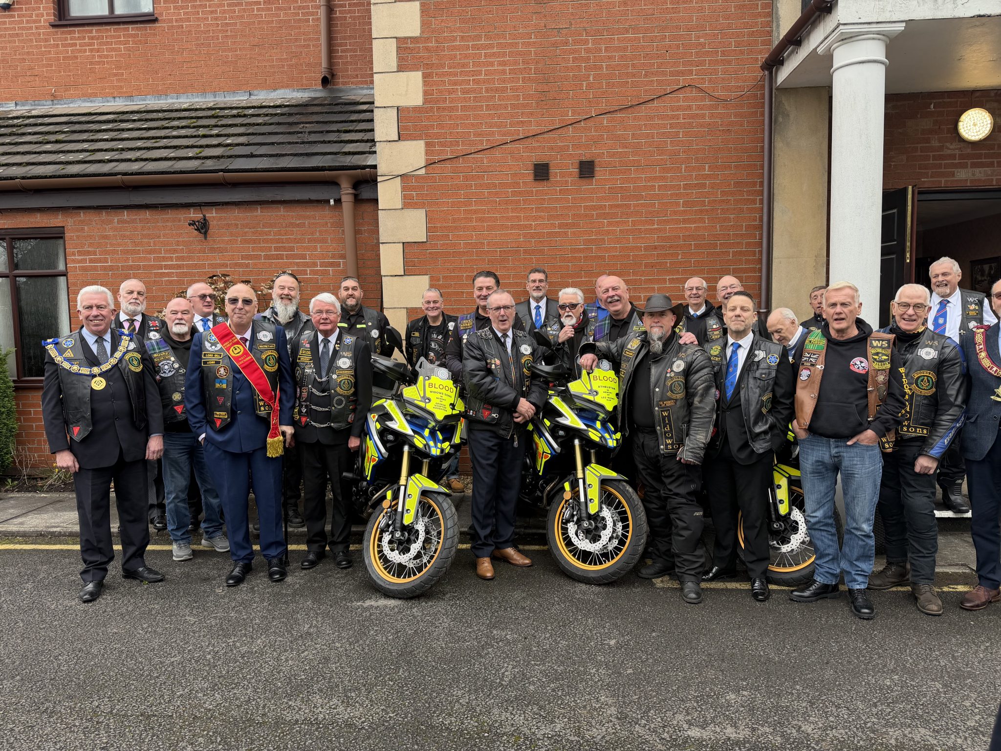 New Bike Donation from Widows Sons Masonic Bikers - North West Blood Bikes